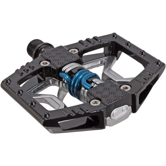 Crankbrothers Double Shot 2 Hybrid Pedals, Black/Raw | Bikeparts.Com Crankbrothers Double Shot 2 Hybrid Pedals, Black/Raw | Bikeparts.Com
