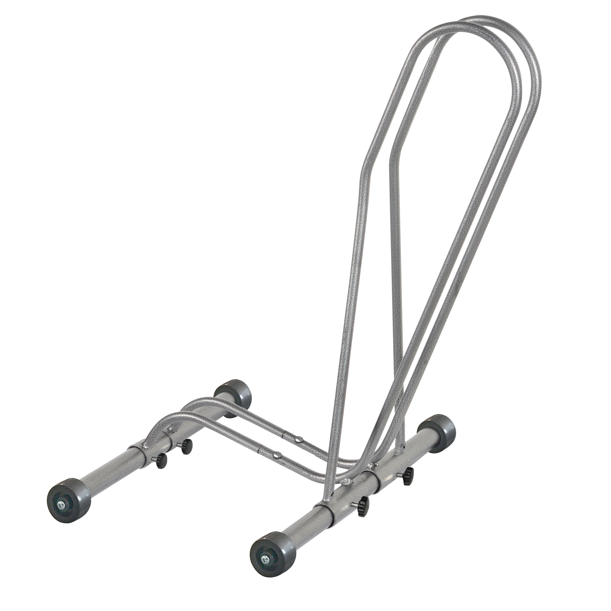 Delta The Rolling Adjustable 1-Bike Floor Stand, Silver | Bikeparts.Com