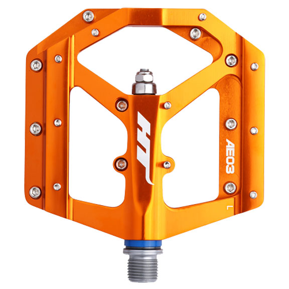 HT Pedals AE03 Evo+ Platform Pedals, CrMo - Orange | Bikeparts.Com