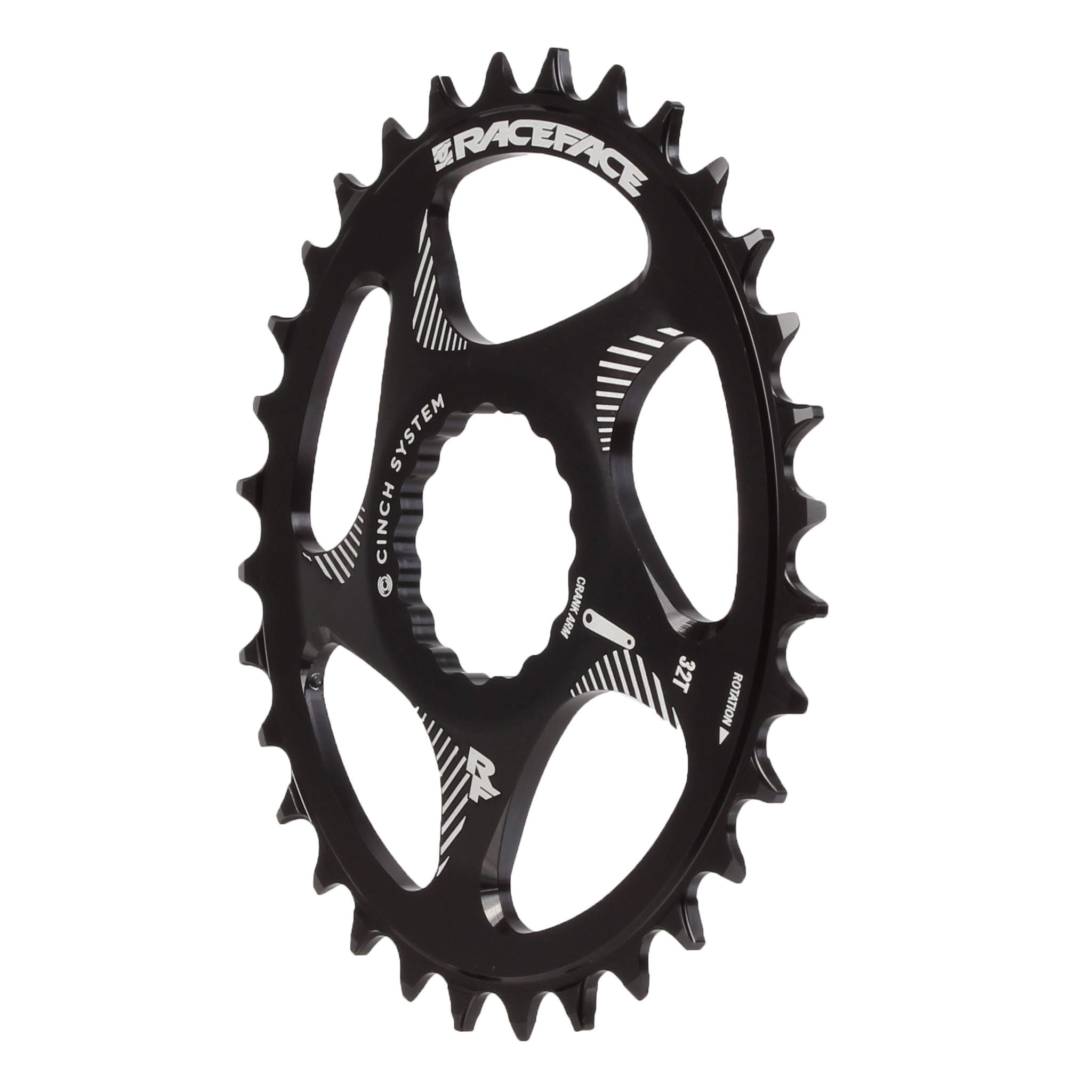 Race Face Cinch Direct Mount Oval Chainring, 32T, Black | Bikeparts.Com