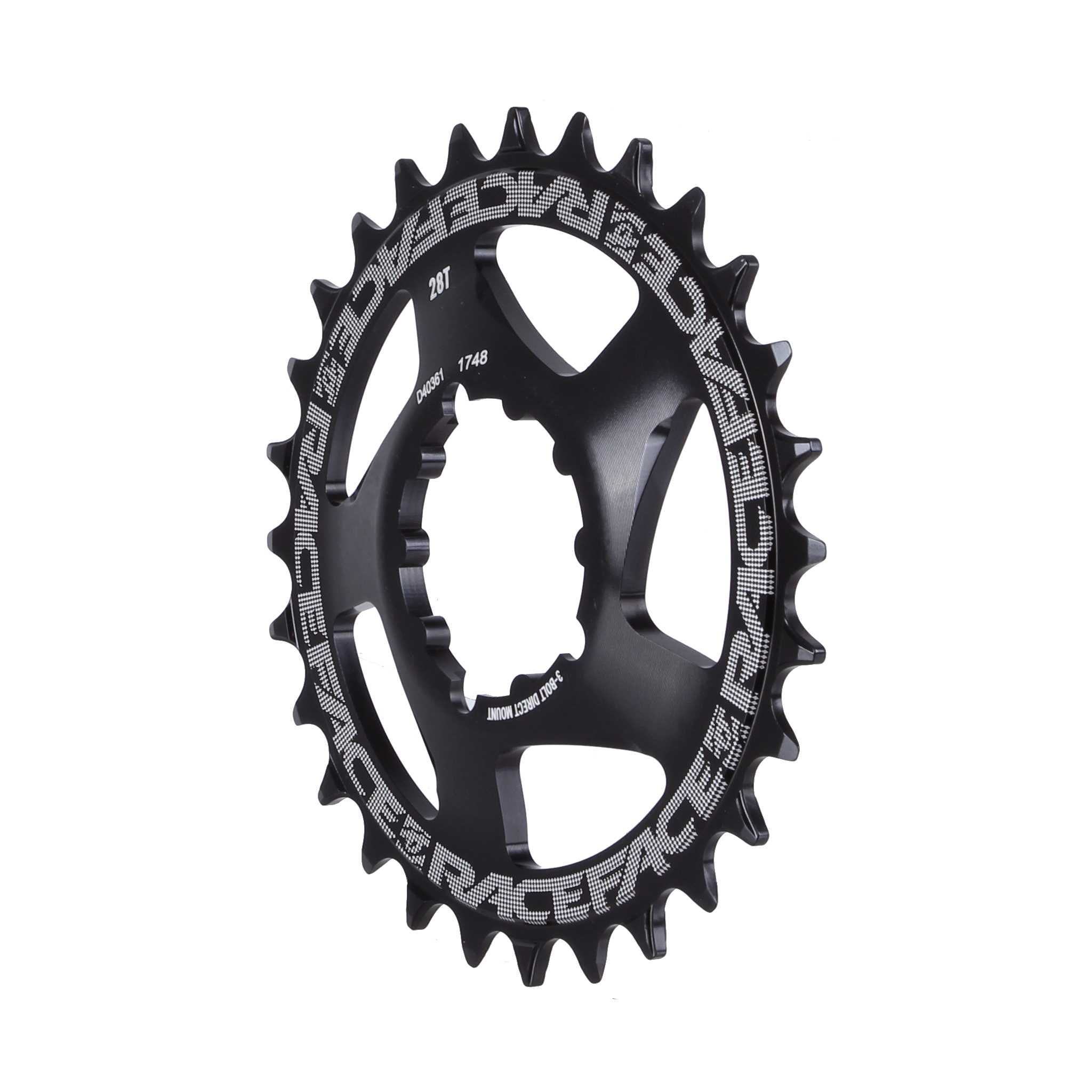 Race Face 3-Bolt Direct Mount NW Chainring, 28T, Black | Bikeparts.Com