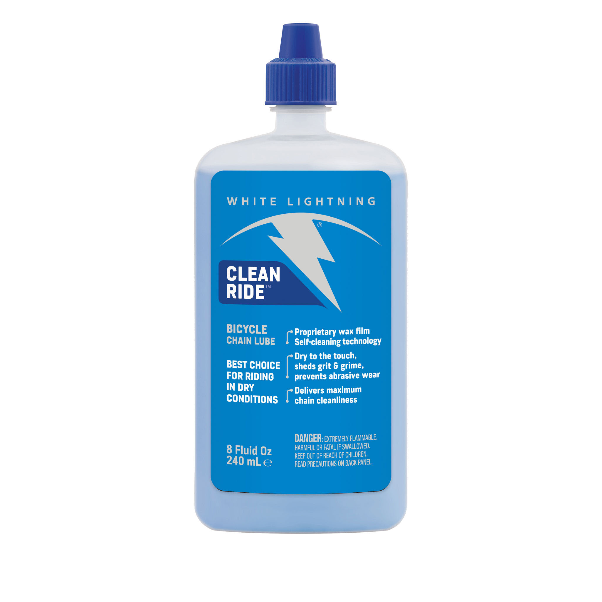 White Lightning Clean Ride Lube, 8.0oz | Bikeparts.Com