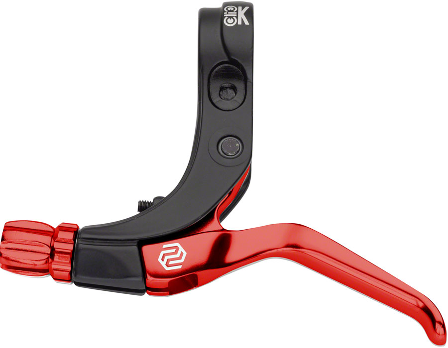 Promax Click V-Point Brake Lever - Long Reach, Red | Bikeparts.Com