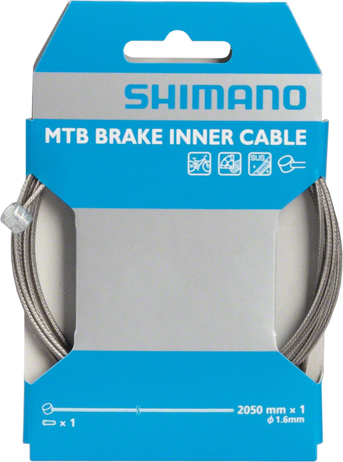 Shimano Stainless Mountain Brake Cable - 1.6 x 2050mm | Bikeparts.Com
