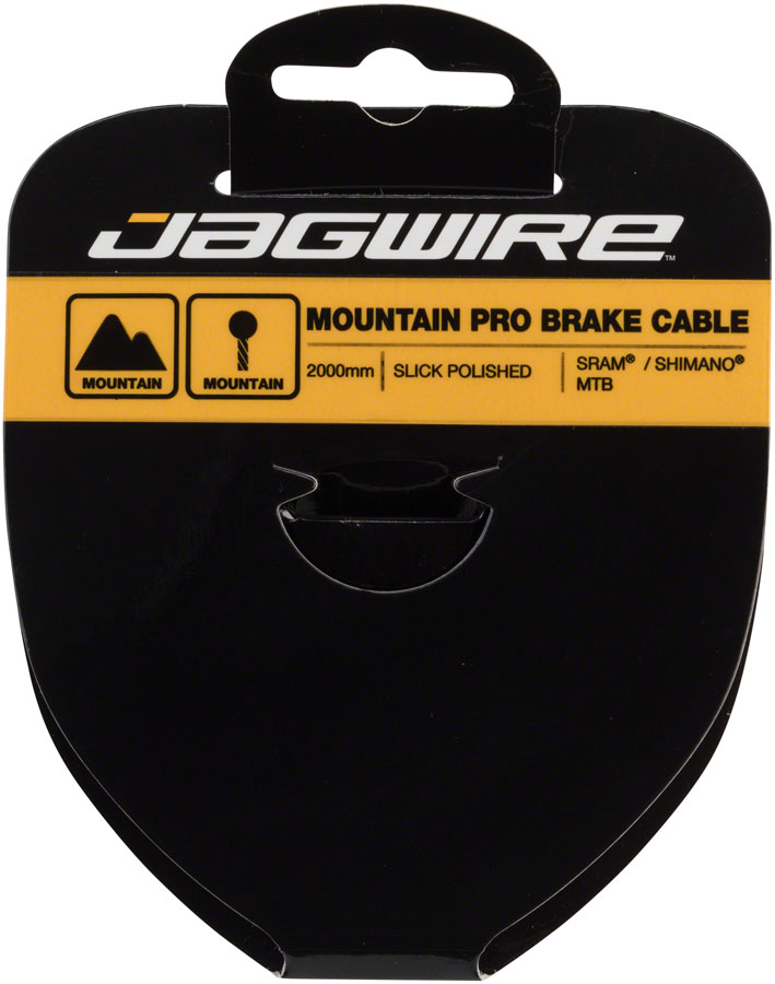 Jagwire Pro Brake Cable 1.5x2000mm Pro Polished Slick Stainless SRAM ...