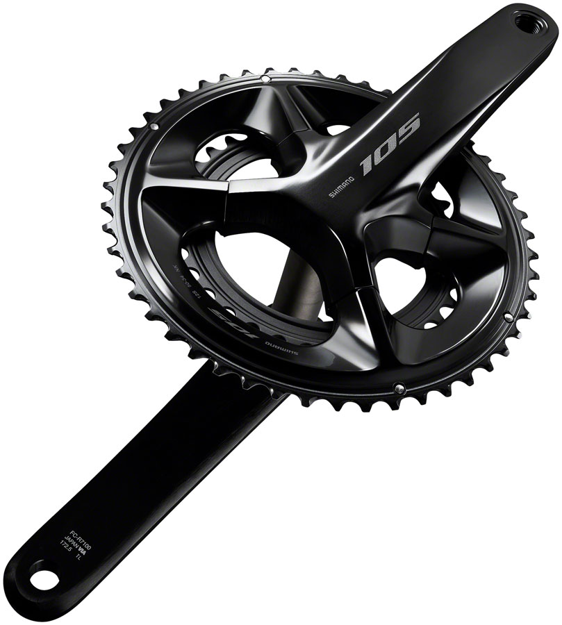 Shimano 105 FC-R7100 Crankset - 170mm, 12-Speed, 50/34t, 110 Asymmetric ...