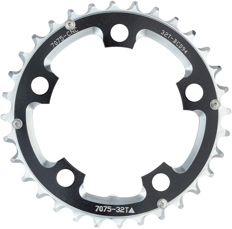 Dimension Multi Speed Chainring - 32T, 94mm BCD, Middle, Black ...