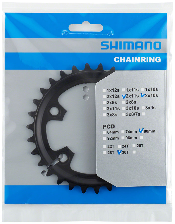 Shimano FC-RX600-10/11 Chainring - 30t, 80mm BCD, For 2x10 and 2x11 ...