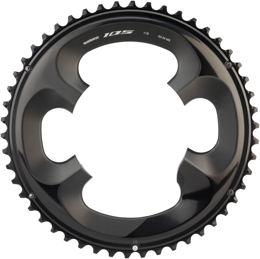 Shimano 105 FC-R7000 50t 4x110 bcd Asymmetric Chainring, Black ...