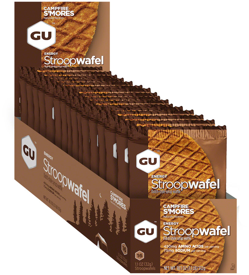 GU Energy Stroopwafel - Campfire S'Mores, Box of 16 | Bikeparts.Com