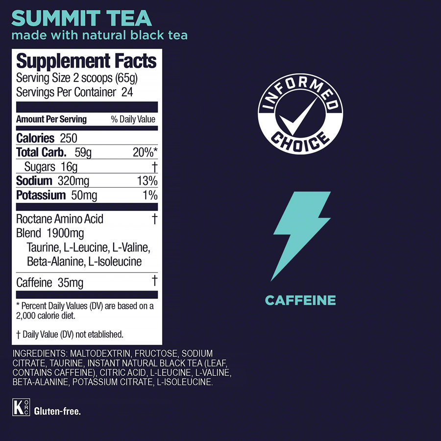 GU Roctane Energy Drink Mix - Summit Tea, 24 Serving Canister ...
