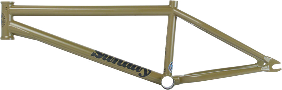 Sunday Soundwave V3 BMX Frame - 20.75" TT, Matte Army Green | Bikeparts.Com