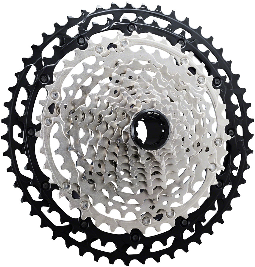 Shimano XT CS-M8100 Cassette - 12-Speed, 10-51t, Silver/Black, Micro ...