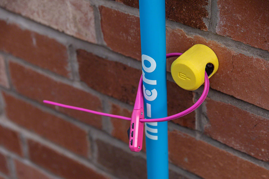 Hiplok Ankr Mini Secured Wall/Ground Lock Anchor - Yellow | Bikeparts.Com