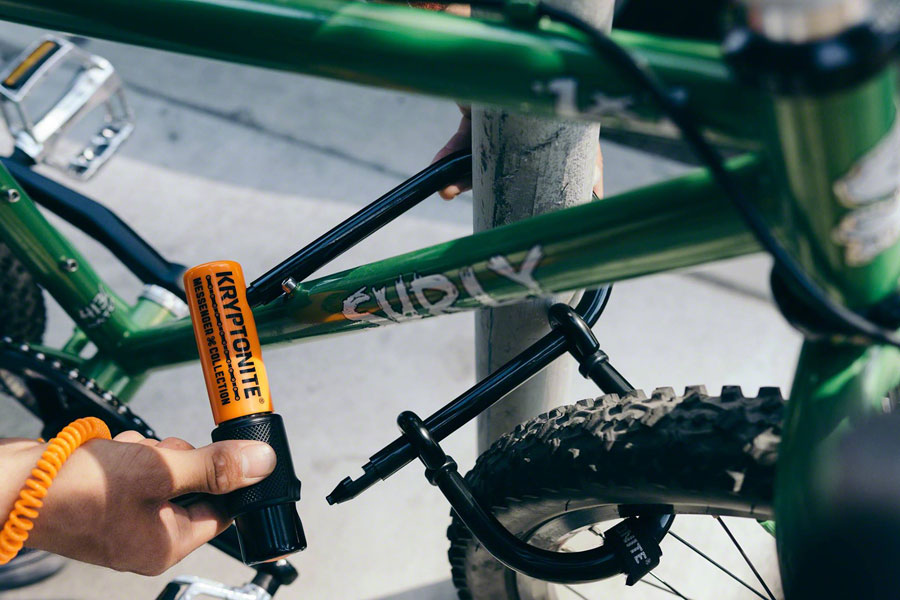 Kryptonite Messenger Mini Plus U-Lock - 3.75 x 6.5", Keyed, Black ...