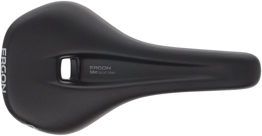 Ergon SM Sport Saddle - Chromoly Black Men's Medium/Large | Bikeparts.Com