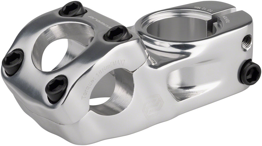 Promax Impact BMX Stem - 48mm, Top Load, Silver | Bikeparts.Com