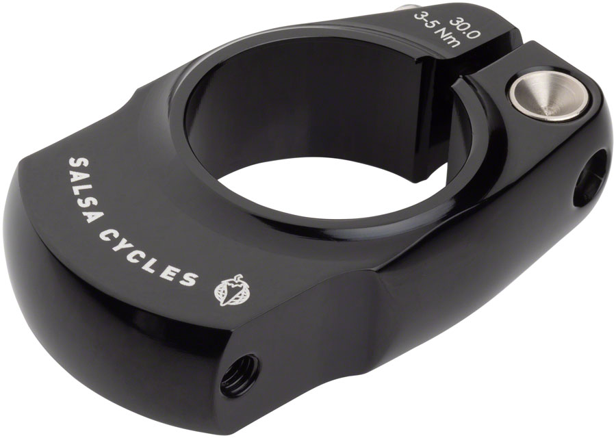 Salsa Rack-Lock Seatpost Clamp - 30.0mm, Bolt-On, Black | Bikeparts.Com
