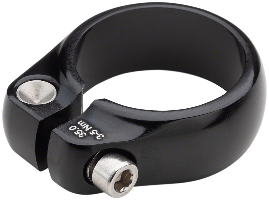 Salsa Lip-Lock Seatpost Clamp - 35.0mm, Bolt-On, Black | Bikeparts.Com