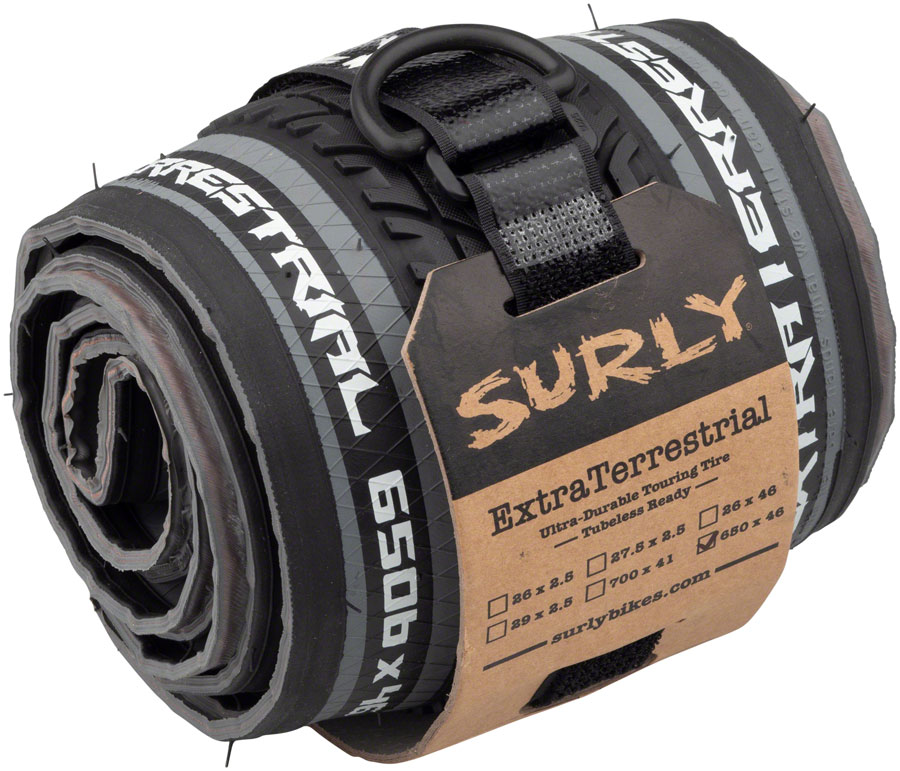 Surly ExtraTerrestrial Tire - 650b x 46, Tubeless, Folding, Black/Slate ...