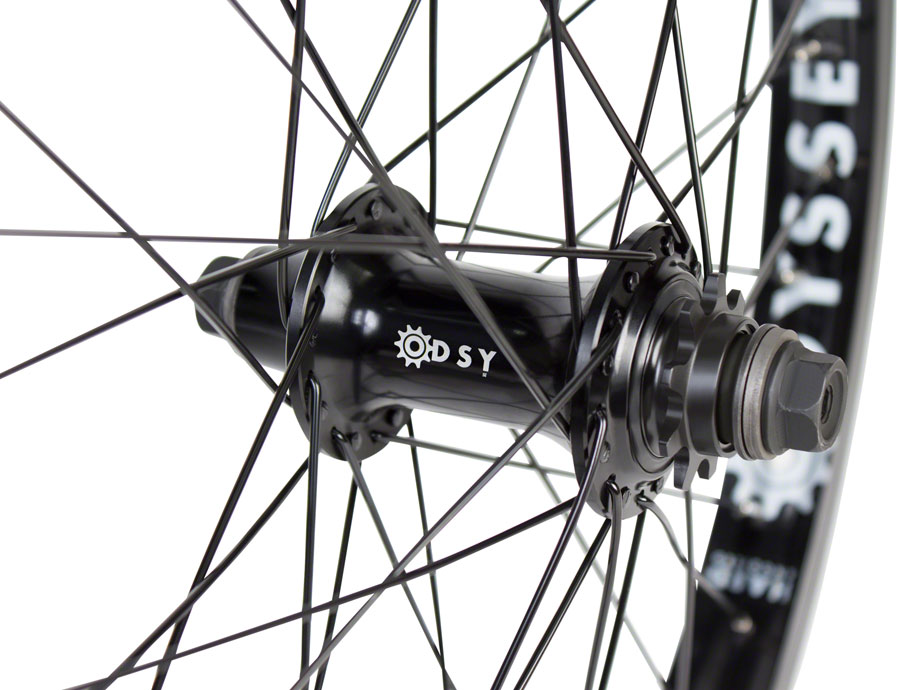 Odyssey Hazard Lite Rear Wheel - 20", 14 x 110mm, Rim Brake, Cassette, RHD/LHD, Hard Black ...